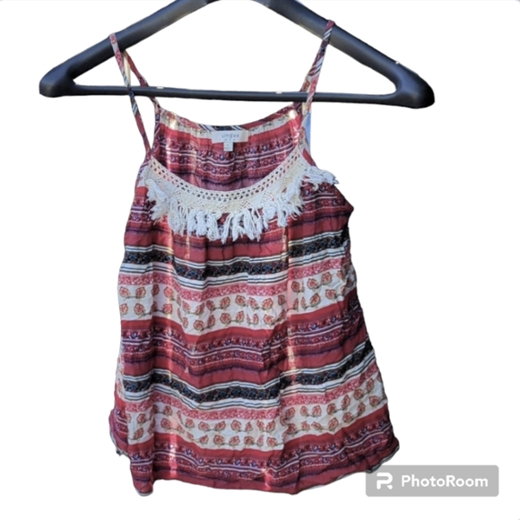 Umgee | Tops | Umgee Boho Fringe Paisely Tank Top | Poshmark